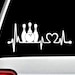 Helicopter Heartbeat Lifeline Decal Sticker Gift for Military Veteran ...