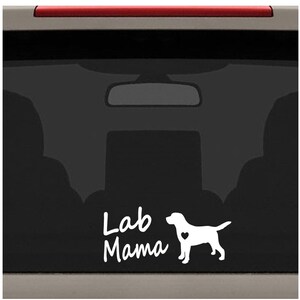 Labrador Retriever Decal for Car Window | Lab Mama Decal | Labrador Dog ...