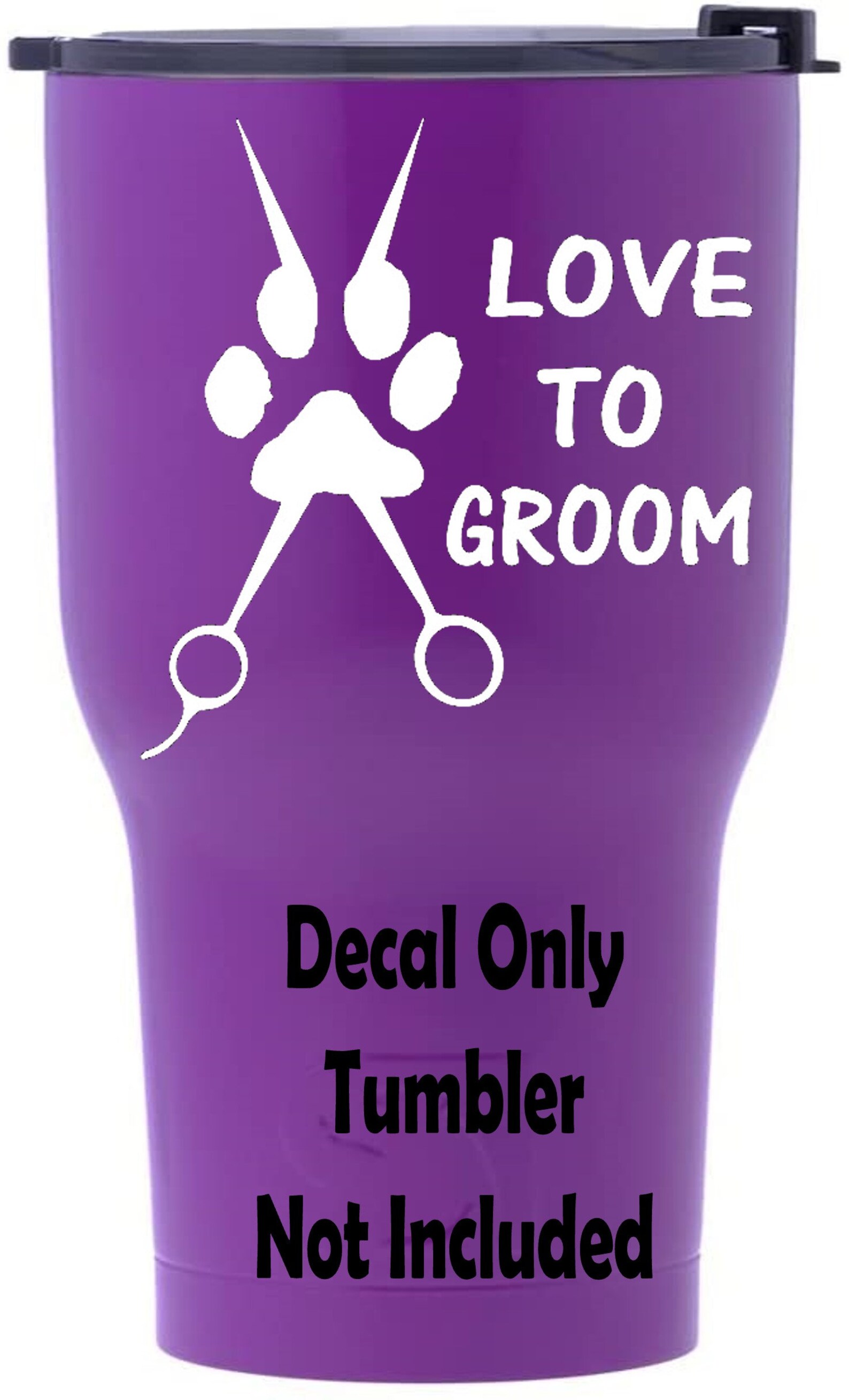 Love to Groom Dog Grooming Scissors Decal Sticker B1111 - Etsy