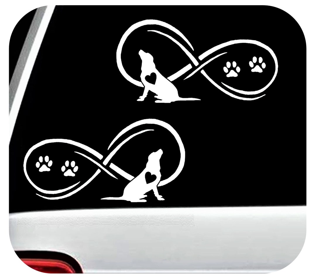 Lab Decal for Car | Labrador Retriever Infinity Dog Sticker Set | Lab ...
