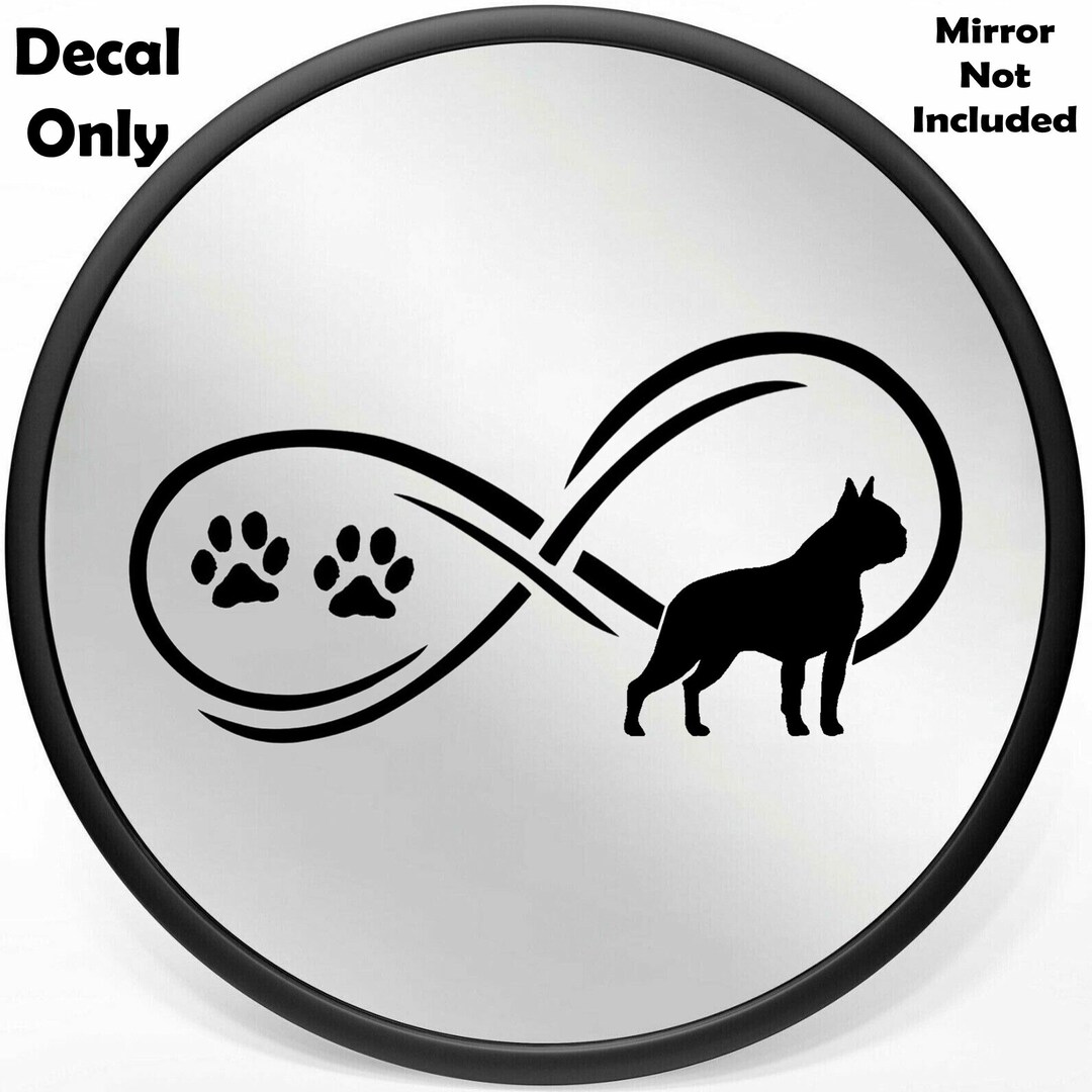 Boston Terrier Infinity Dog Decal Sticker for Car - Etsy