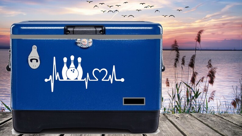 Bowling Decal for Car Window Bowling Heartbeat Lifeline - Etsy
