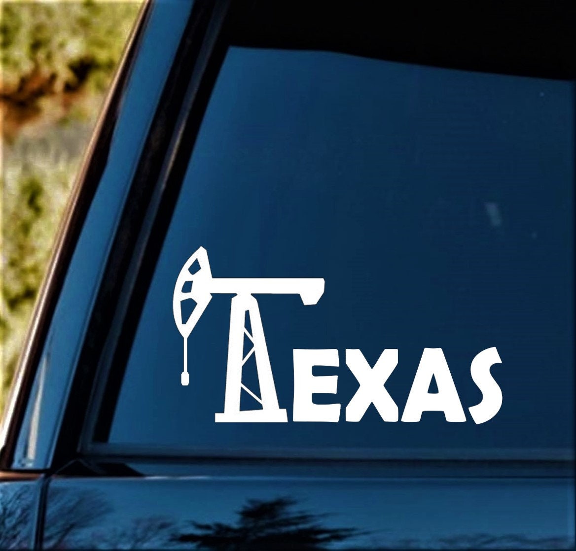 Texas Oil Decal Sticker for Car Window Texas Oilfield Decal - Etsy