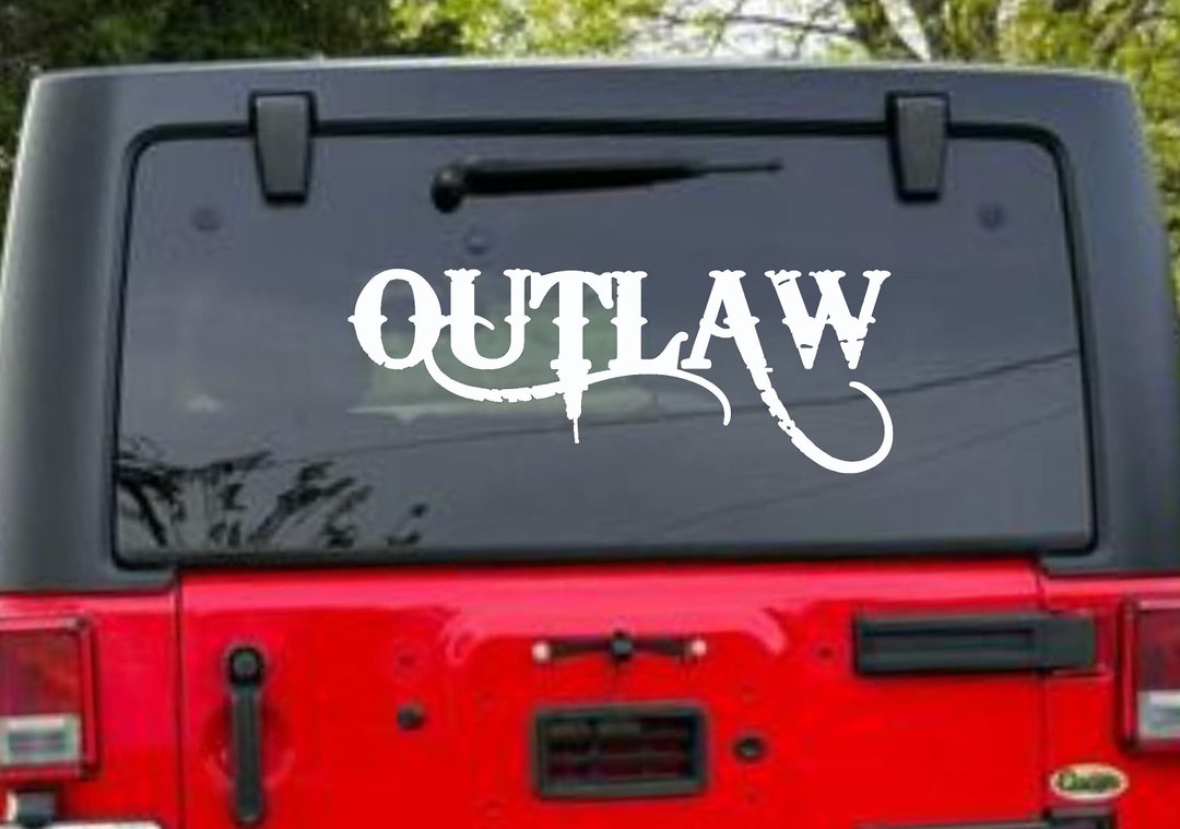 Outlaw Decal Sticker for Truck SUV Van Boat Western Art 26.50 Inch - Etsy