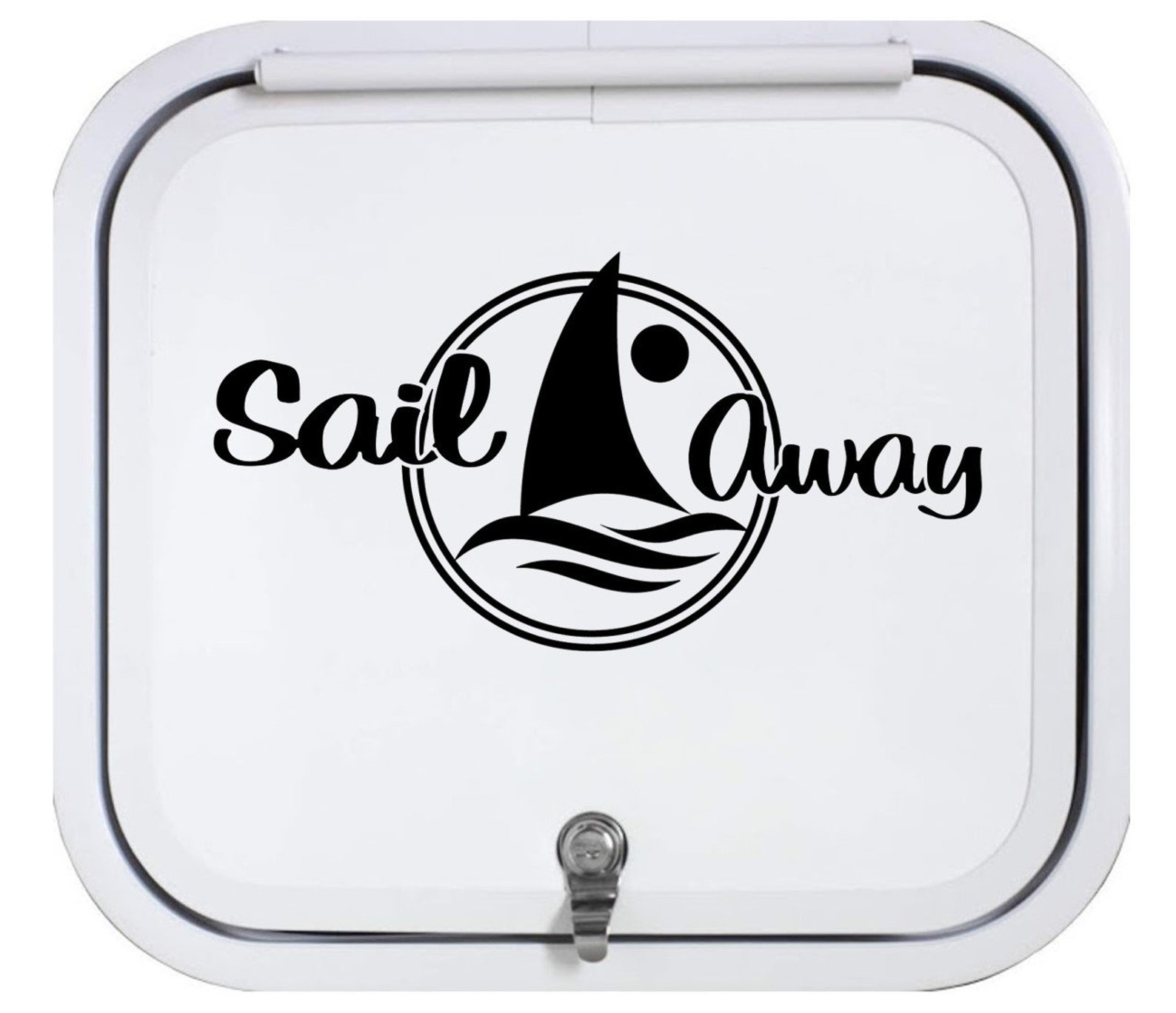 Sail Away Sailboat Decal Sticker for Car Window BG 382 - Etsy