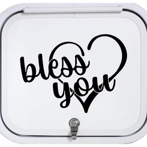 Bless You Vinyl Decal, Bless You Sticker for Mirror | BG 941 - Etsy