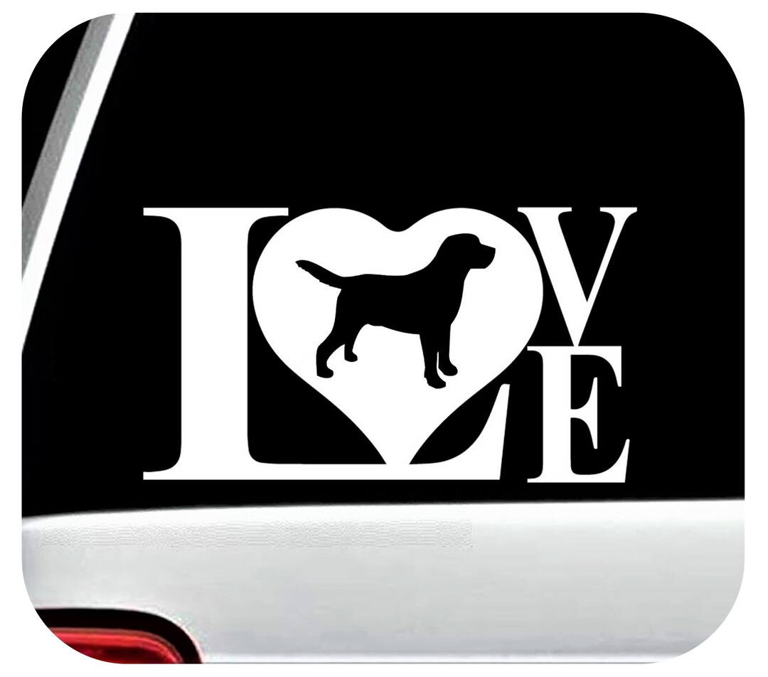 Labrador Retrievers Decal | Waterproof Sticker | Dog Sticker | Labrador ...