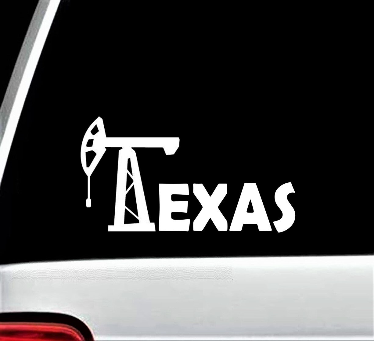 Texas Oil Decal Sticker for Car Window | Texas Oilfield Decal for Car ...