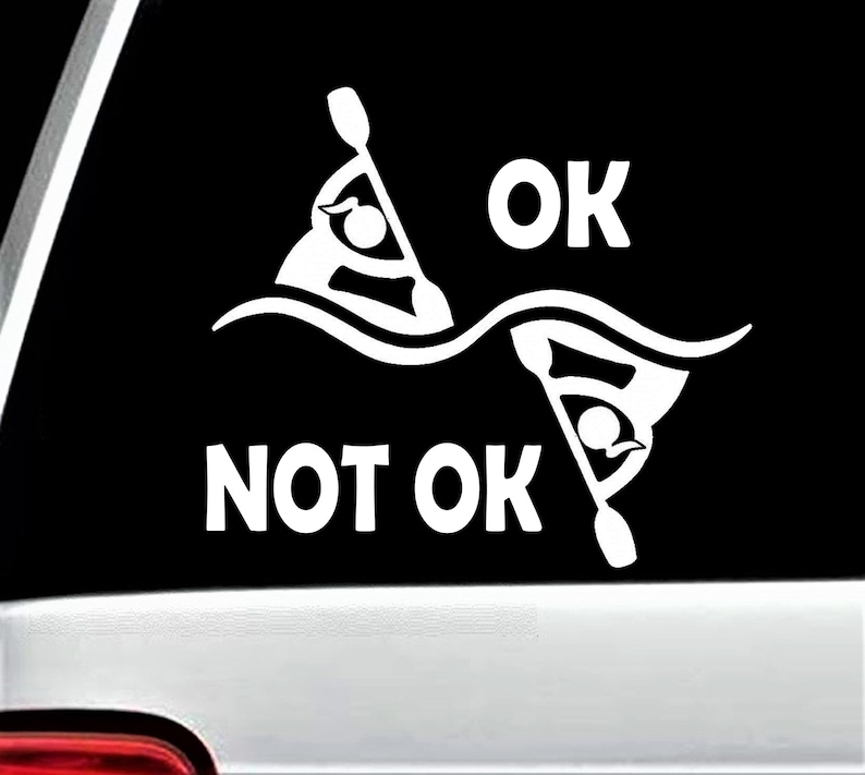 Guy or Girl Kayak Decal Sticker | Funny Guy or Girl Kayaking | Decal ...