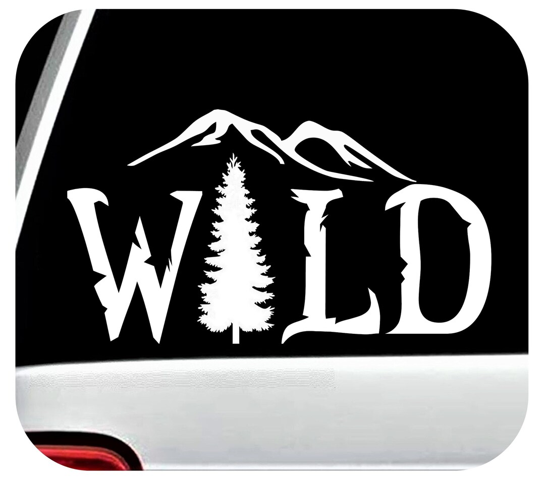 Wild Decal Sticker for Car Window | Hiking Camping Wilderness Outdoor ...