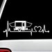 Teardrop Camper Decal Teardrop Camper Travel Trailer Heartbeat Lifeline ...