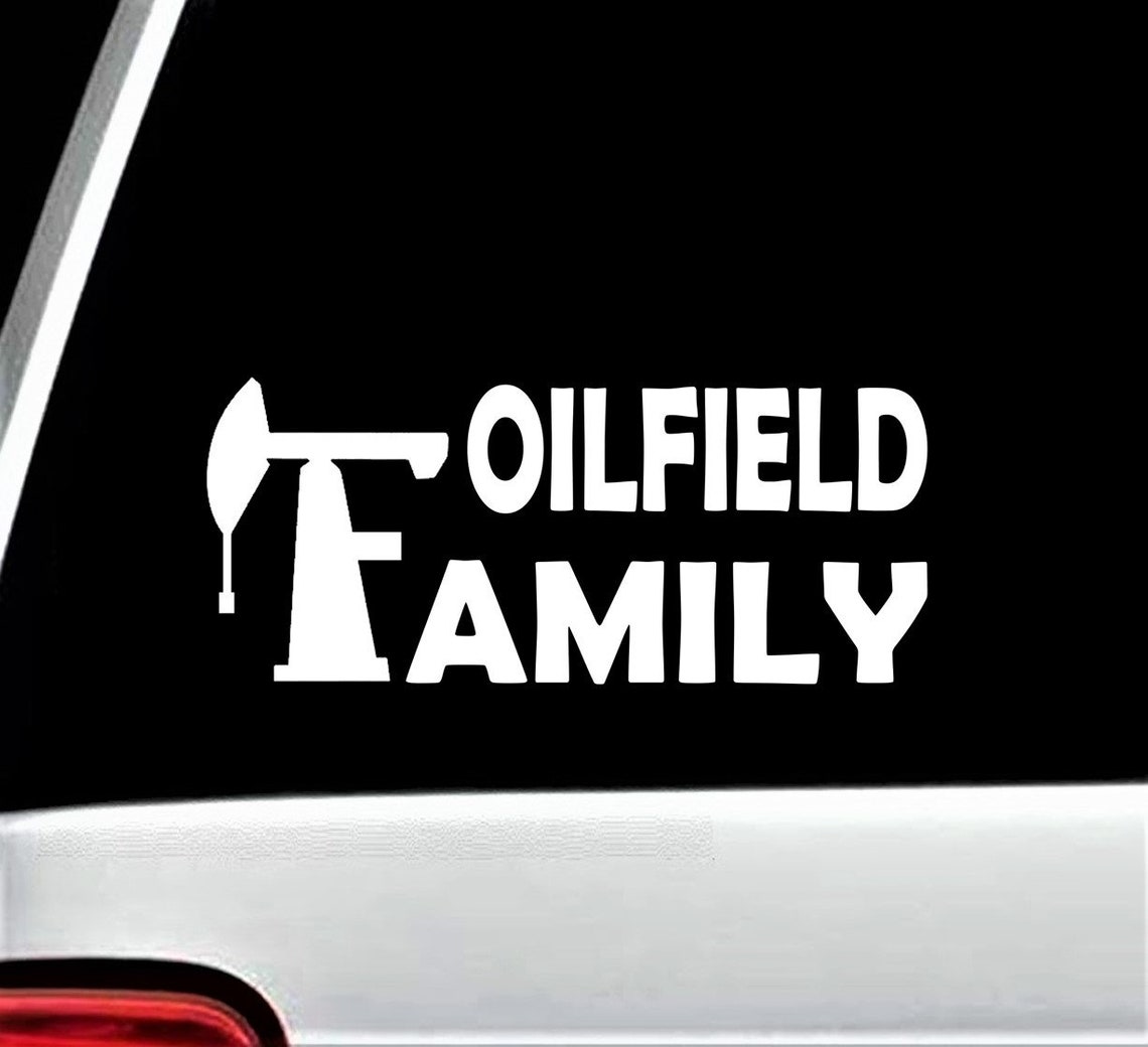 Oilfield Family Decal Sticker for Car Window Pumpjack Decal - Etsy