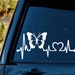 Butterfly Heartbeat Lifeline Monitor Decal Butterfly Stickers Butterfly ...