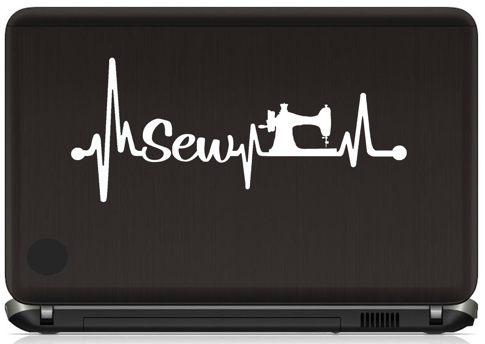 Sewing Machine Heartbeat Lifeline Decal Sticker for Car Window | Etsy