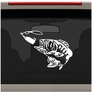 Bass Fishing Spinner Bait Vinyl Decal Sticker Set for Truck Window - Etsy