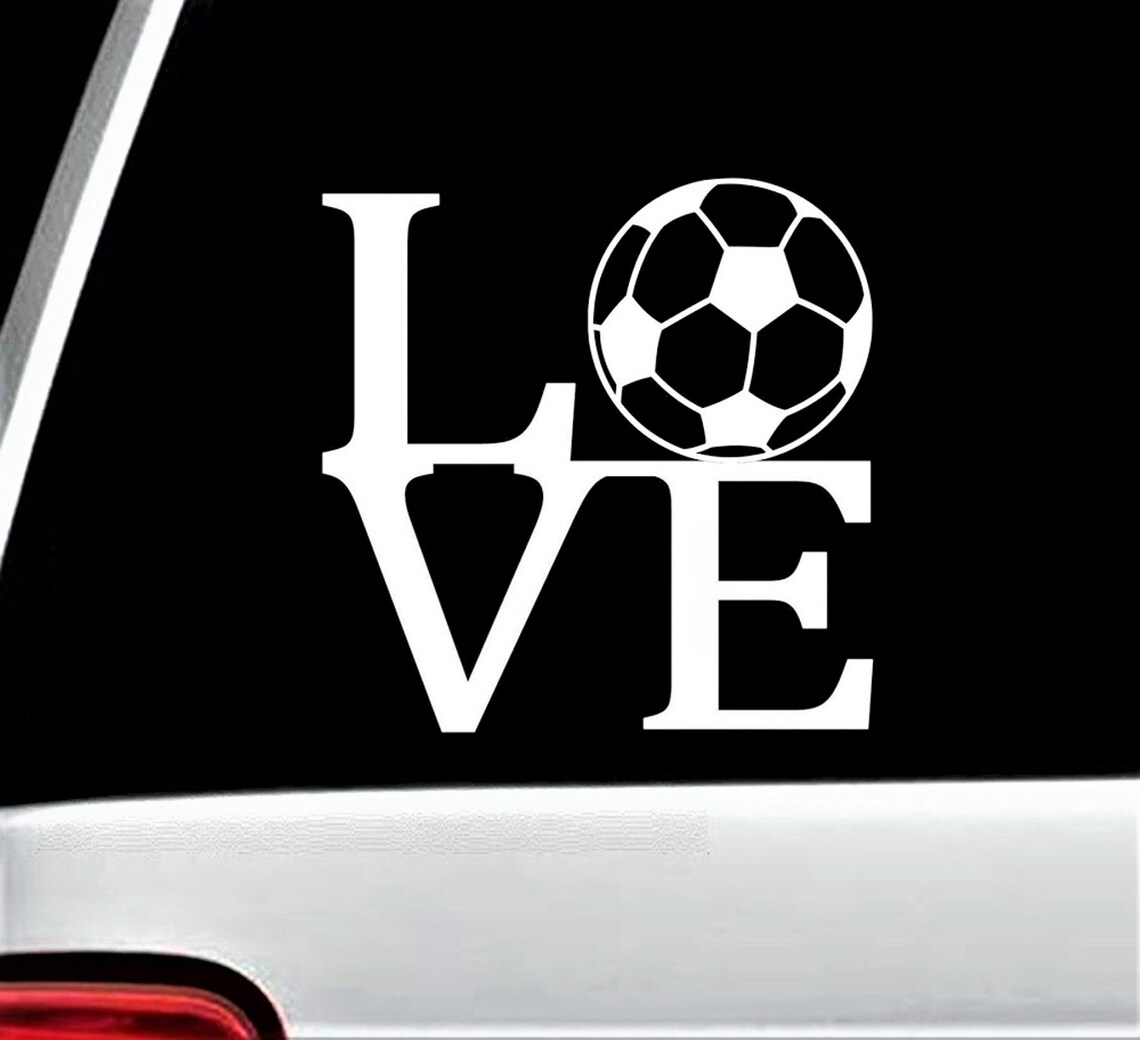 Soccer Love Decal Sticker for Car Window | B1060 - Etsy