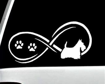 Scottish Terrier on Board Car Window Sticker Scotty Scottie Dog Sign ...