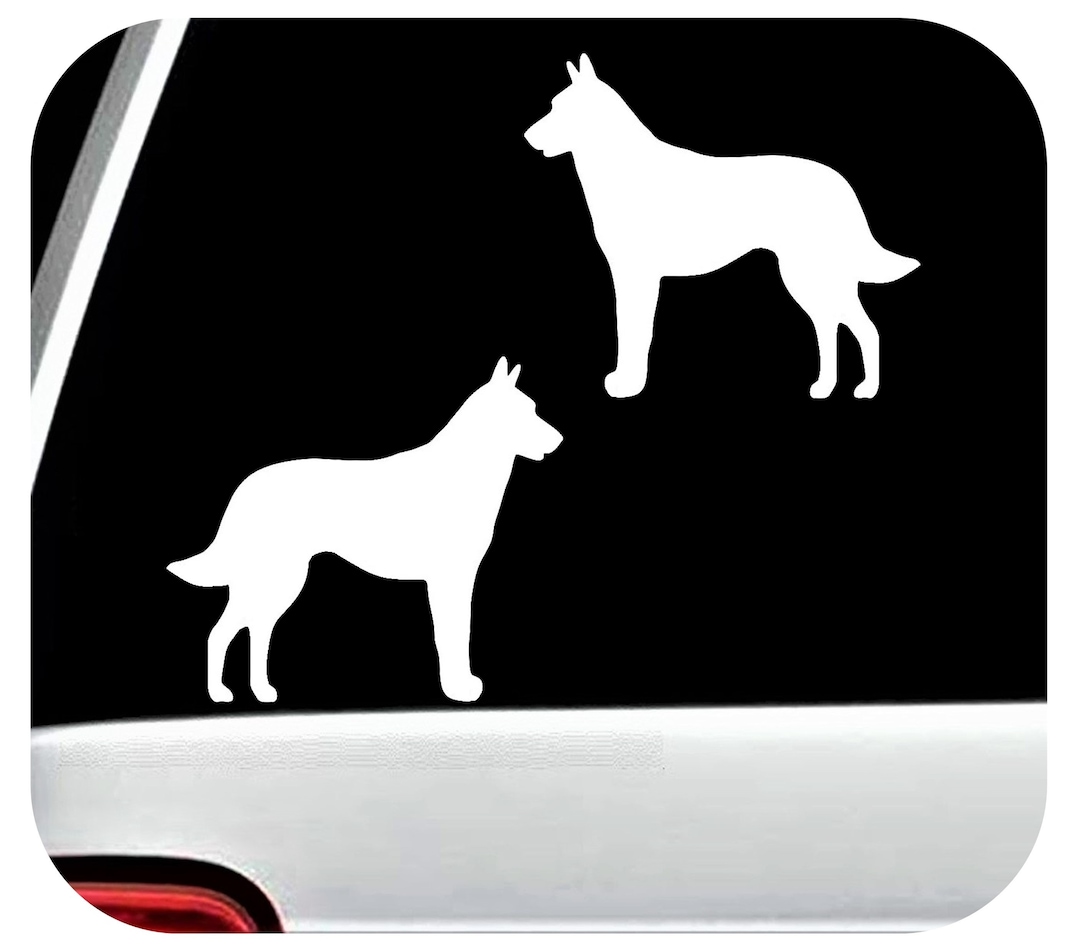 Malinois Dog Decal Sticker Set for Car Window - Etsy