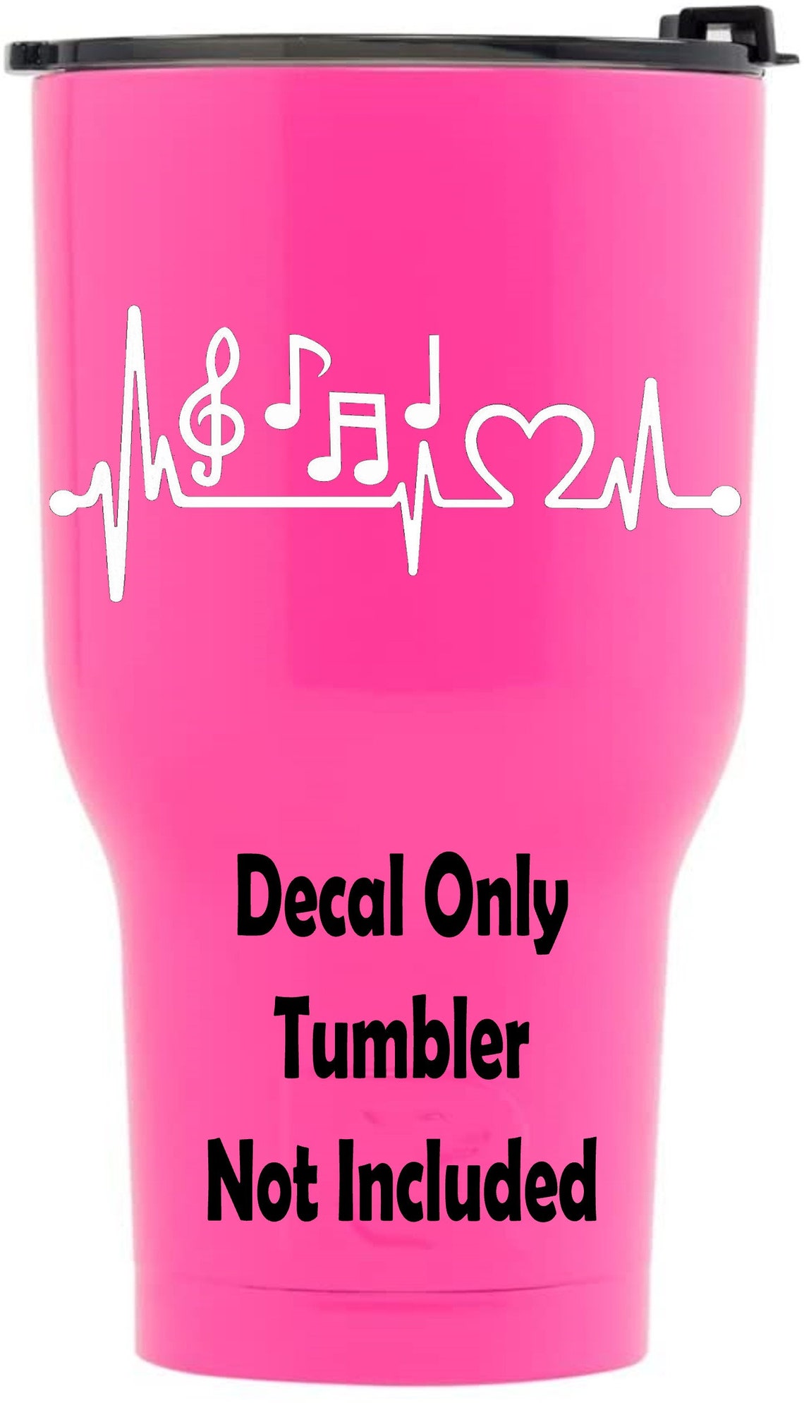 Music Notes Heartbeat Decal Marching Band Sticker for Car | Etsy