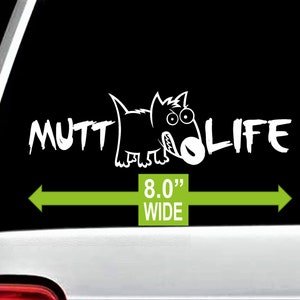 Mutt Life Decal | Mutt Mom Sticker for Car | Mutt Mobile Family Decal ...