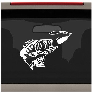 Bass Fishing Spinner Bait Vinyl Decal Sticker Set for Truck Window - Etsy