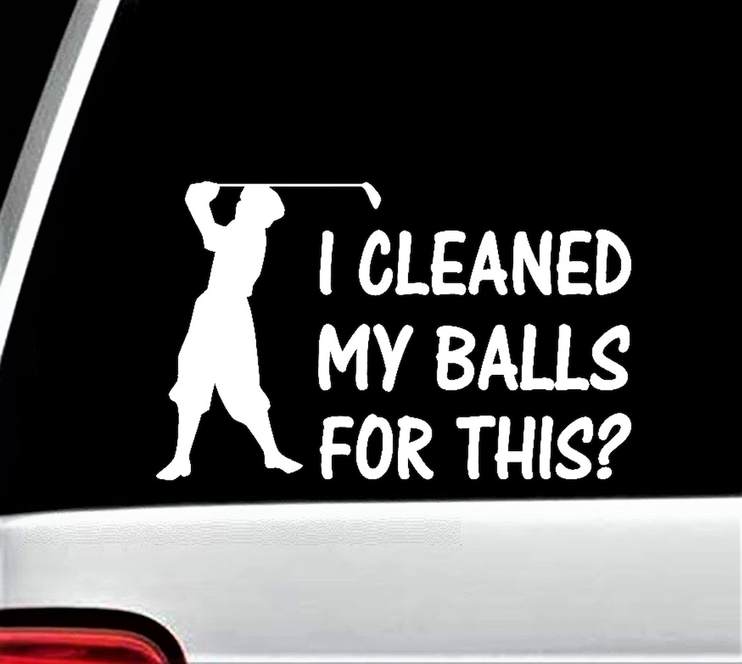 Funny Golf Decal Sticker for Car Truck SUV Van Window or Laptop Golf ...