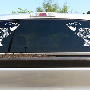Bass Fishing Spinner Bait Vinyl Decal Sticker Set for Truck Window - Etsy