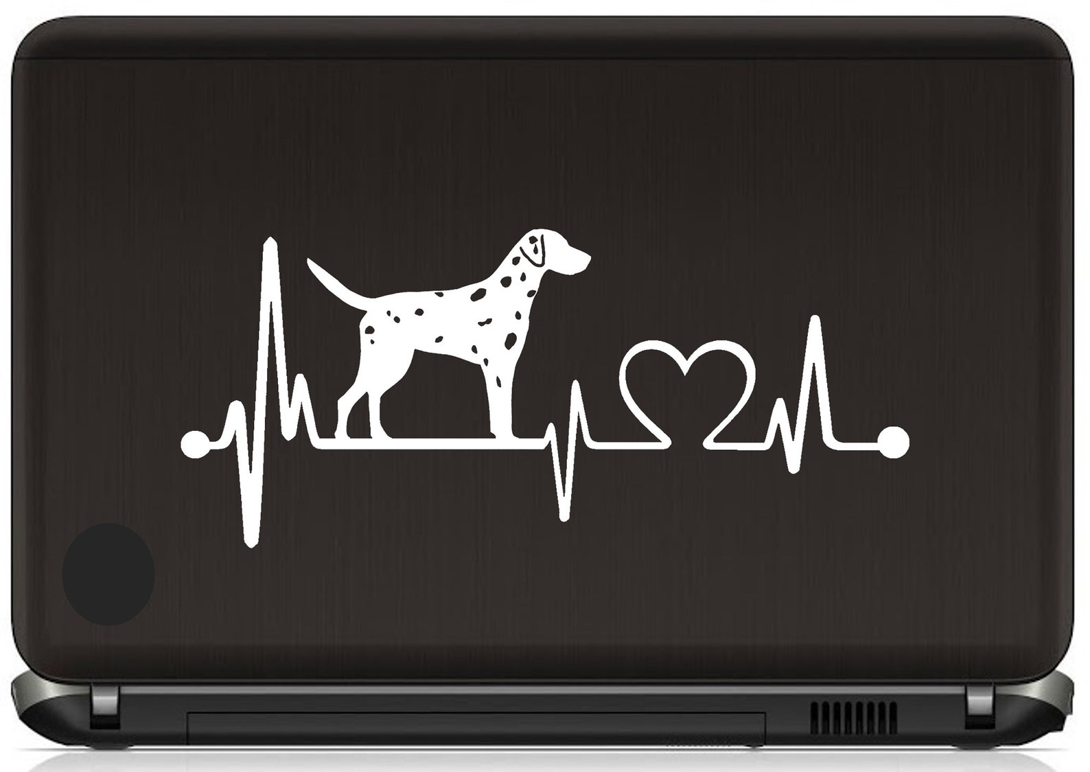 Dalmatian Decal for Car | Dalmatian Heartbeat Dog Decal Sticker ...