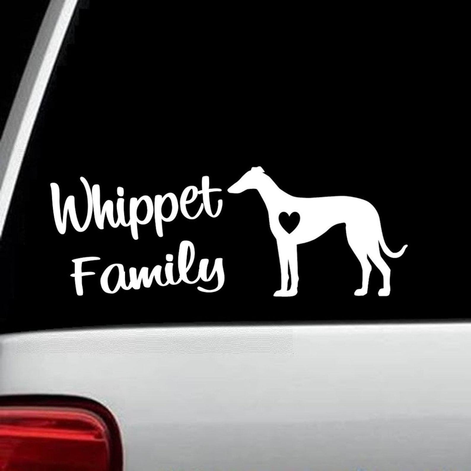Whippet Family Dog Decal Sticker for Car Window BG 241 - Etsy