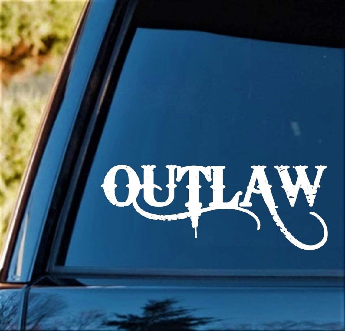 Outlaw Sticker for Car Truck Western Art Decal - Etsy