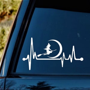 Witchcraft Art | Witchcraft Decal for Car Window | Witch Heartbeat ...
