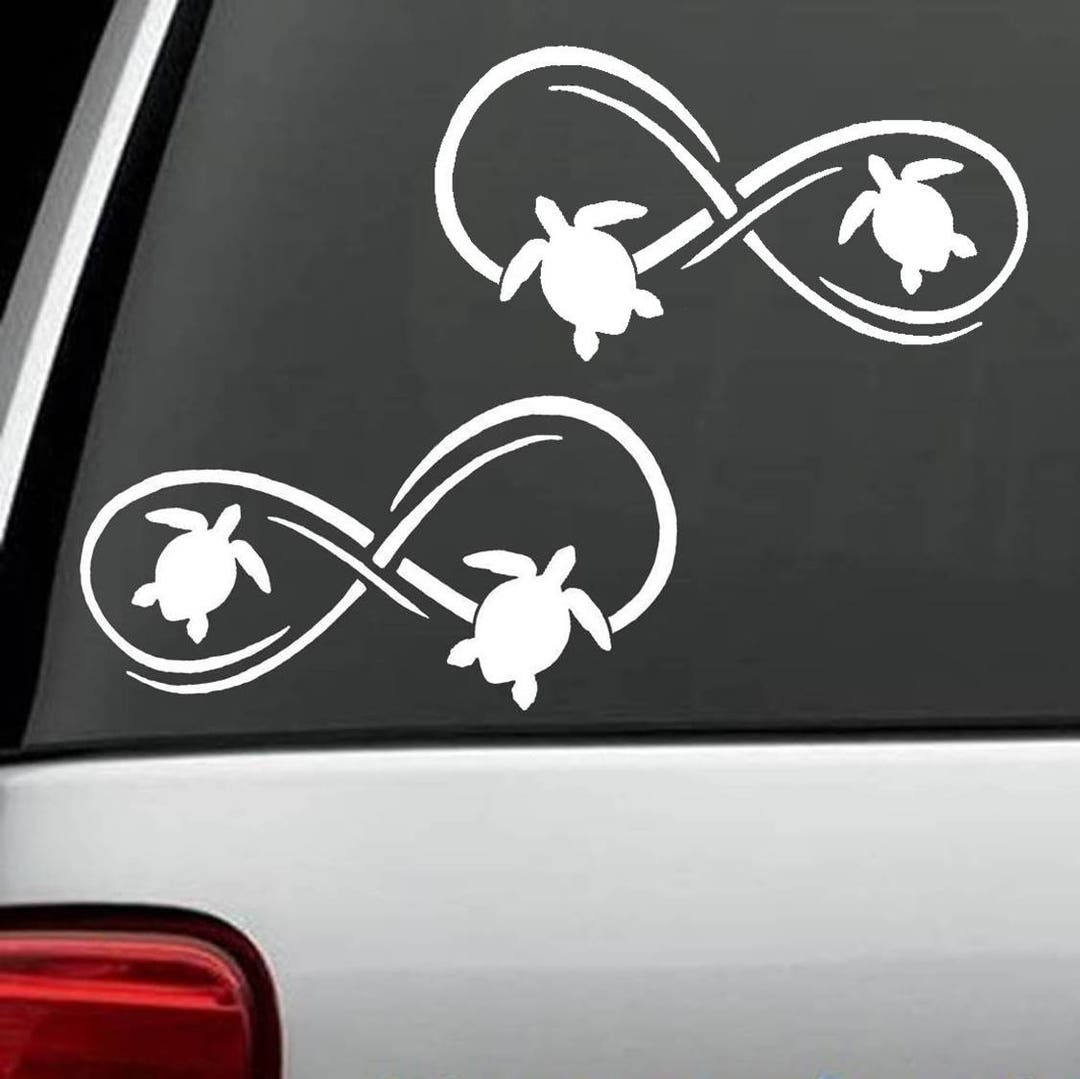 2-count Sea Turtle Infinity Decal Sticker j1054a - Etsy