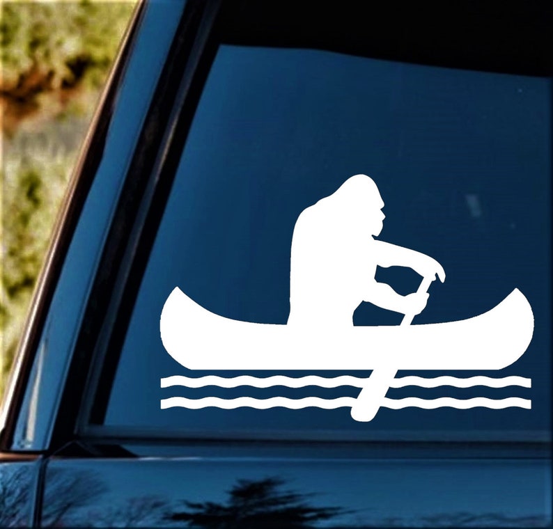 Bigfoot Canoe Decal | Sasquatch Sticker | Kayak Decals | Big Foot Canoe ...