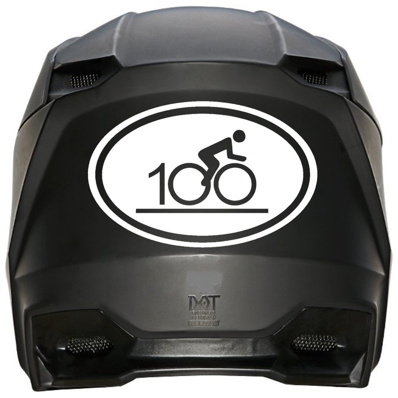 Bicycling Cycling 100 Mile Bike Race Decal Sticker Oval - Etsy