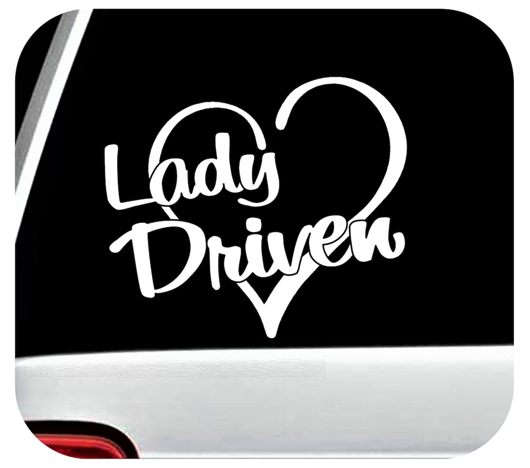 Lady Driven Vinyl Decal Sticker for Car Window - Etsy