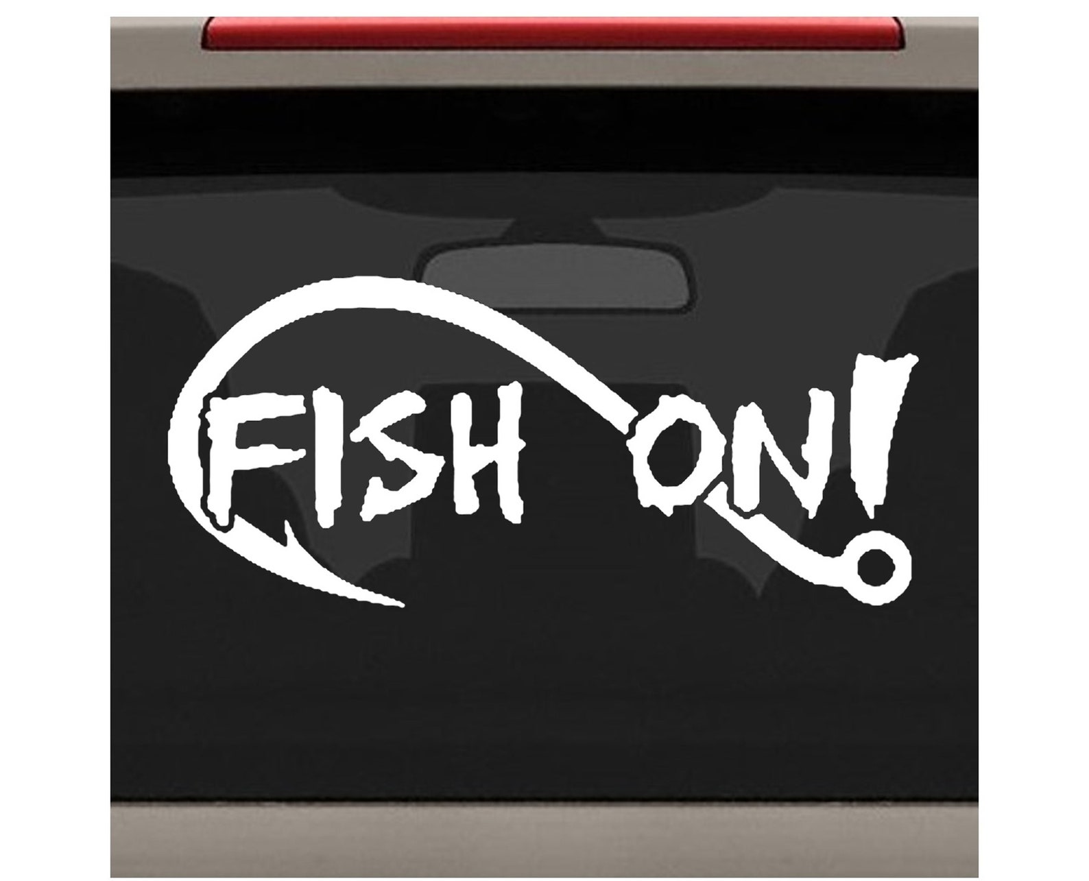 Fish on Fishing Decal Sticker for Car Truck SUV Van Window Wall Mirror ...
