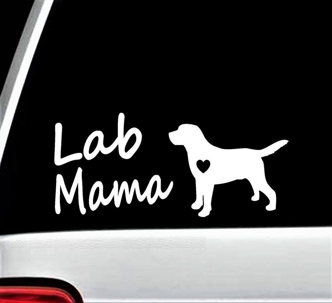 Labrador Retriever Decal for Car Window | Lab Mama Decal | Labrador Dog ...