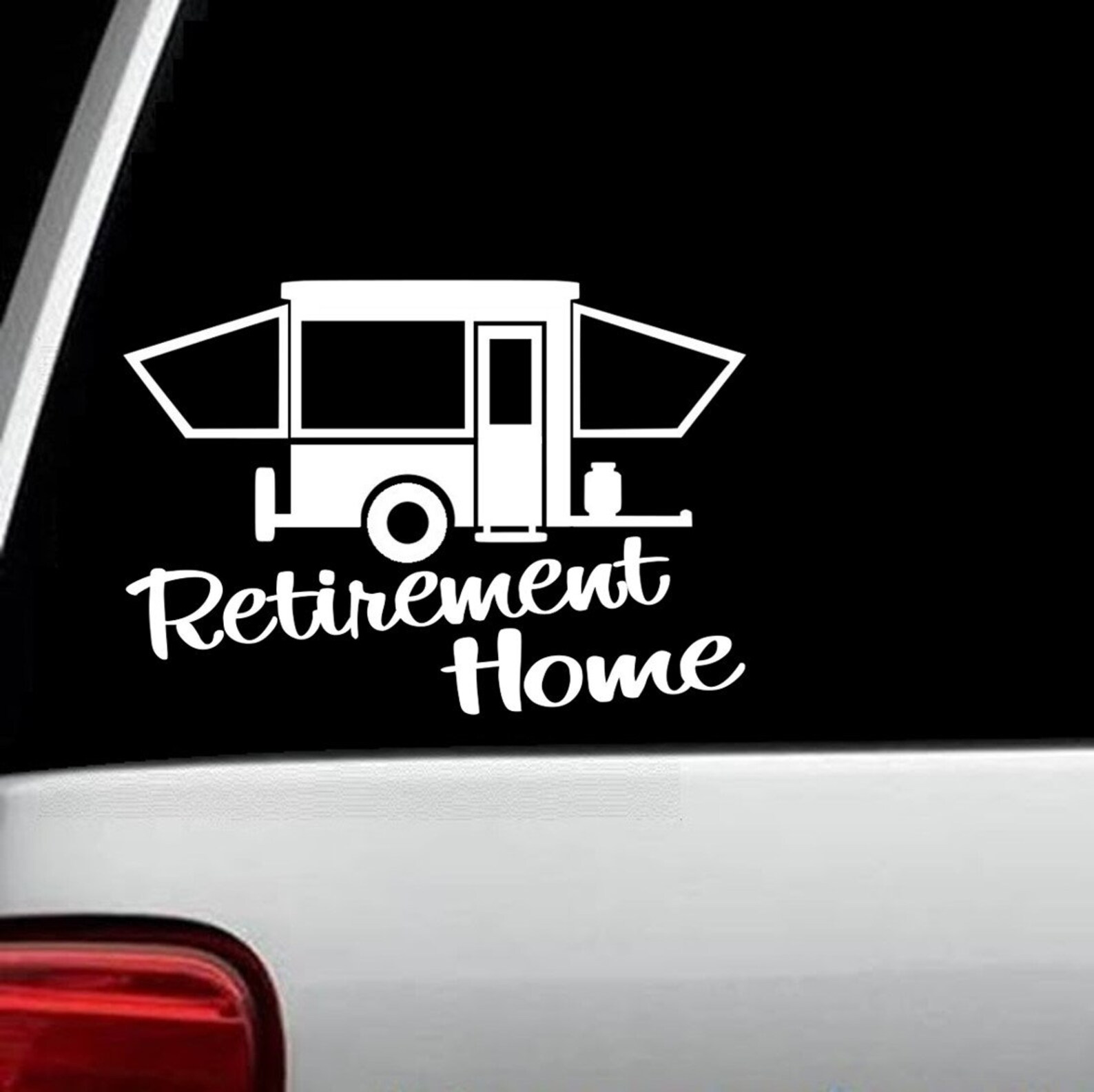 Retirement Home Pop up Camper Trailer Decal Sticker for Car - Etsy