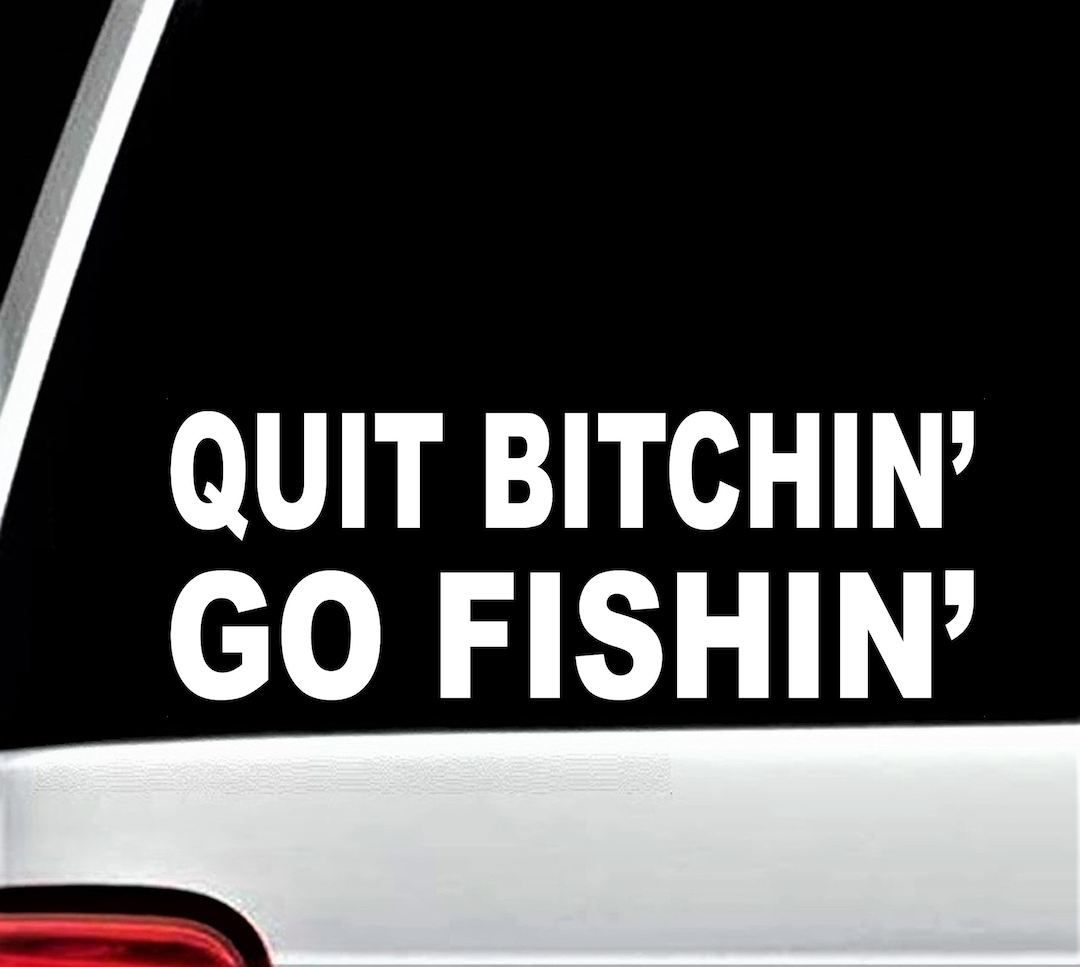 Funny Fishing Decal | Fish Decal Sticker for Car Window | Gift for ...