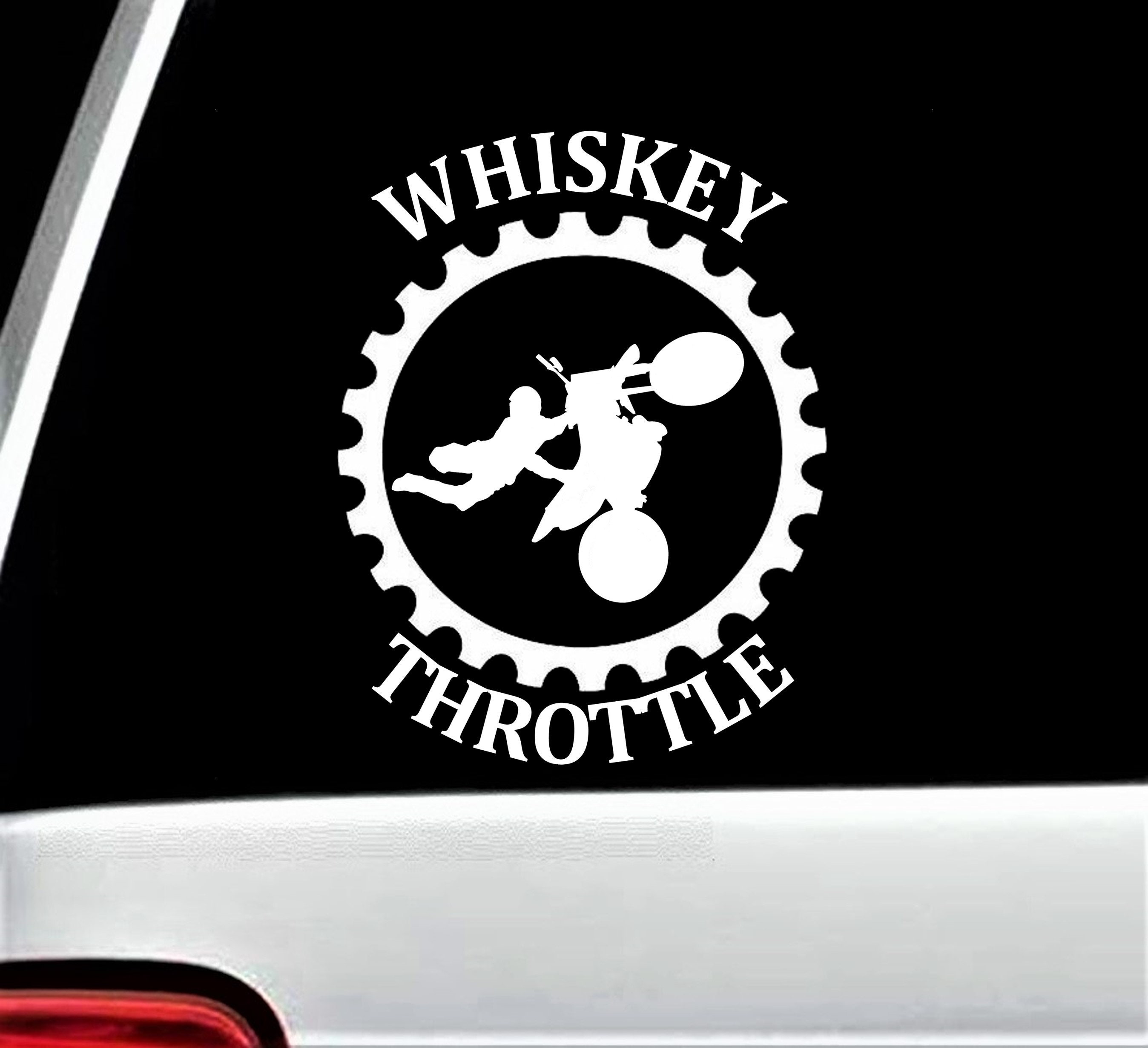 Whiskey Throttle Motocross Dirt Bike Motorcycle Racing Decal Sticker ...