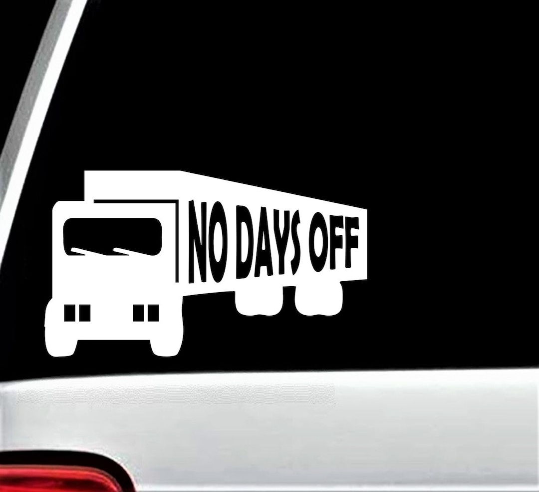 Trucker Truck Driver Appreciation Decal Sticker for Car Window BG 519 ...