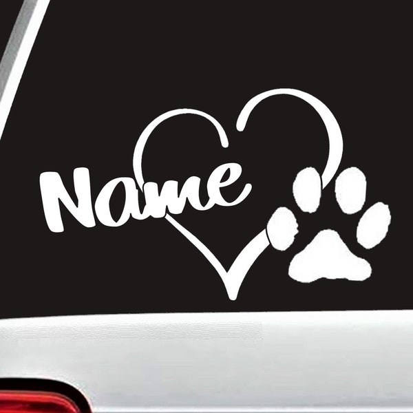 Dog Name Wall Decals - Etsy