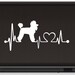 Poodle Heartbeat Dog Decal Sticker K1040 - Etsy