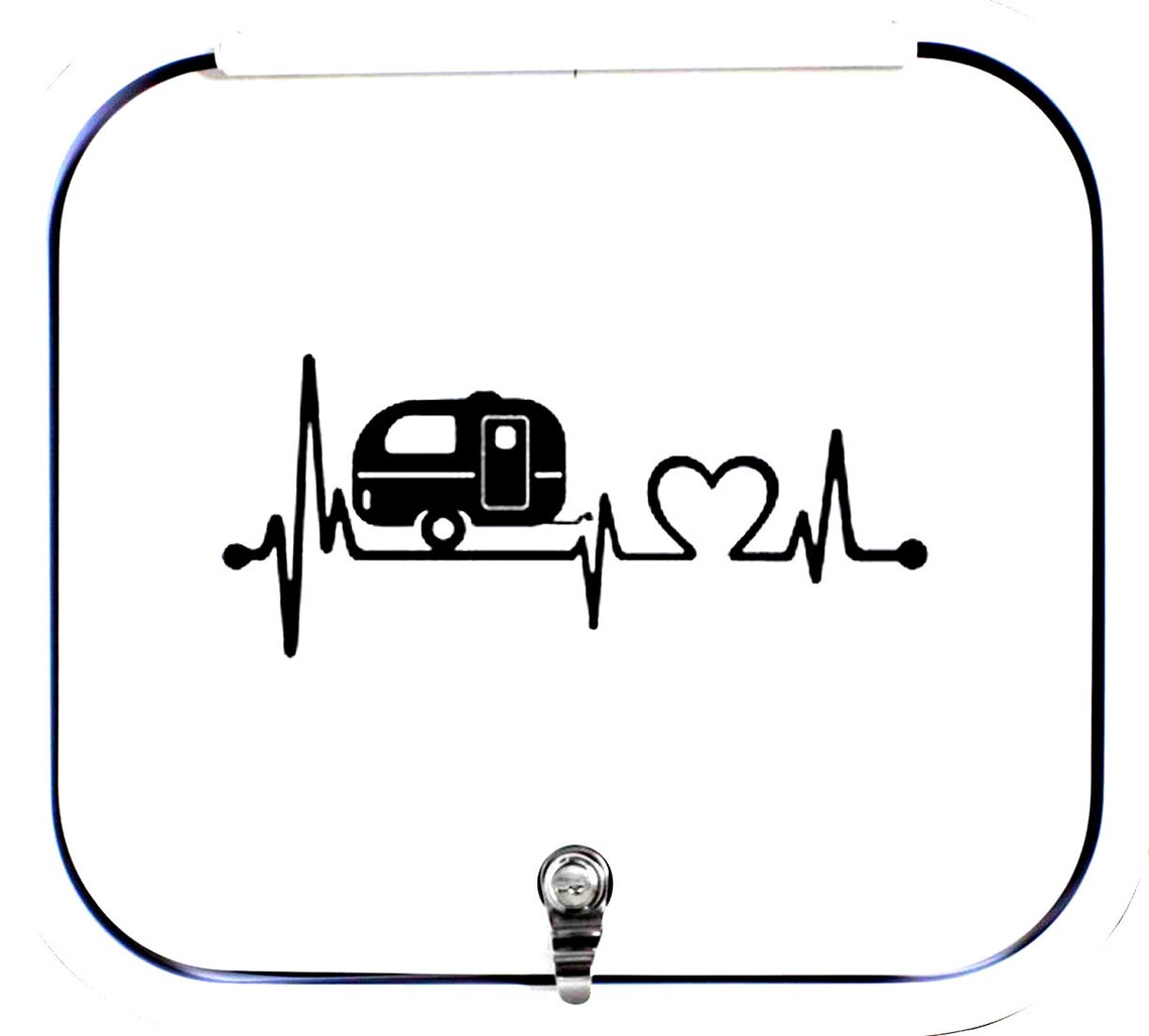 Camper Travel Trailer Heartbeat Lifeline Decal Sticker for Car Window ...