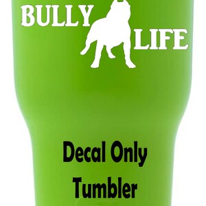 Pit Bull Pitbull Pibble Bully Life Decal Sticker | Pit Bull Decal for ...
