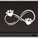 Infinity Paws Heart Decal Sticker for Car Window Dog Mom - Etsy