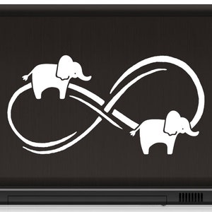 Elephant Infinity Decal Sticker | Elephant Gifts | Elephant Decor ...