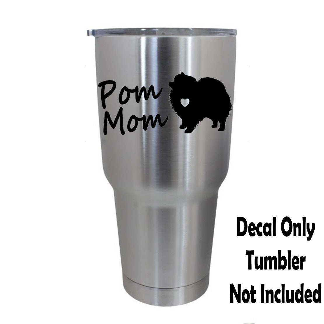 Pomeranian Pom Mom Dog Decal Sticker A1190 | Etsy Canada