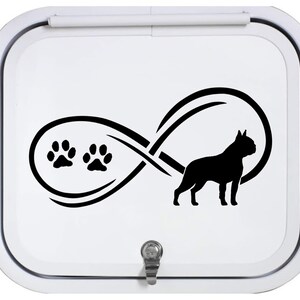 Boston Terrier Infinity Dog Decal Sticker for Car - Etsy