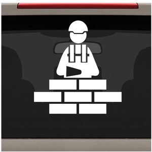 Bricklayer Masonry Trowel Decal Sticker - Etsy